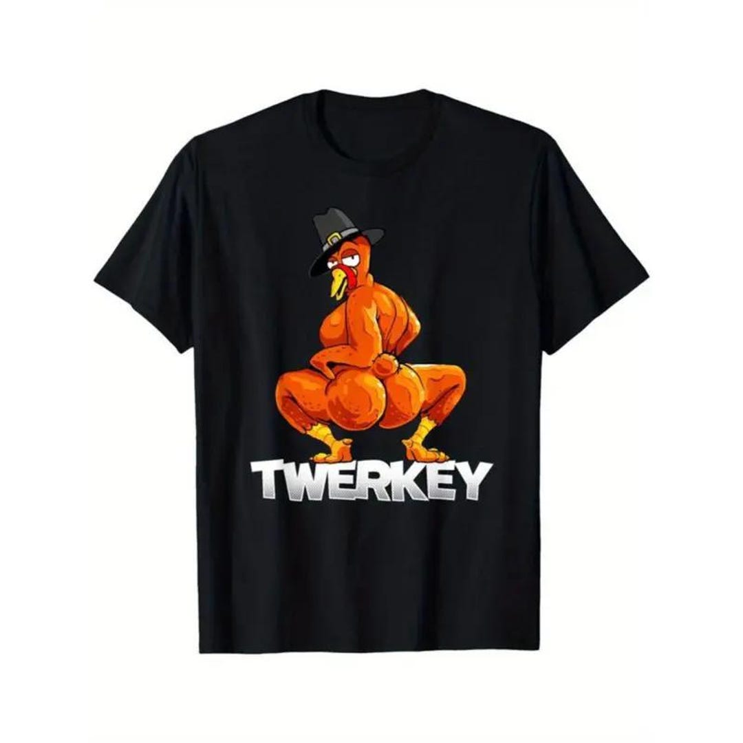 Funny Twerkey Turkey Hoodie, Thanksgiving Dance Swweatshirt, Turkey ...