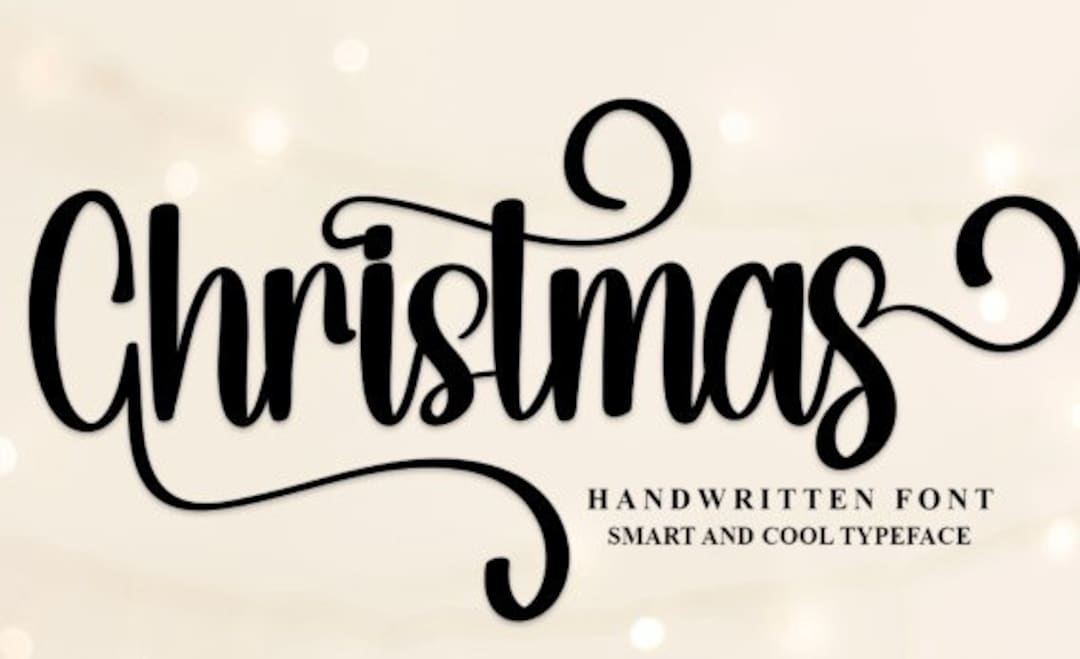 Christmas Font, Elegant Font, Calligraphy Font, Modern Font, Commercial ...