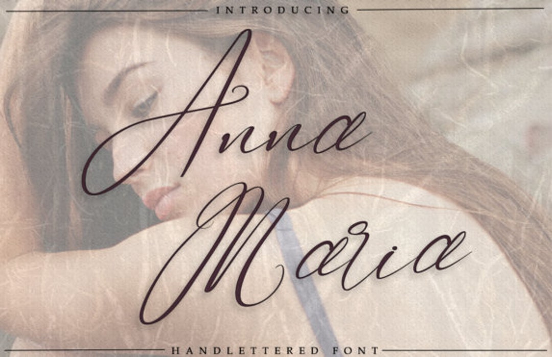 Anna Maria Font, Cute Fonts for Crafters, Rustic Fonts, Bold Fonts ...