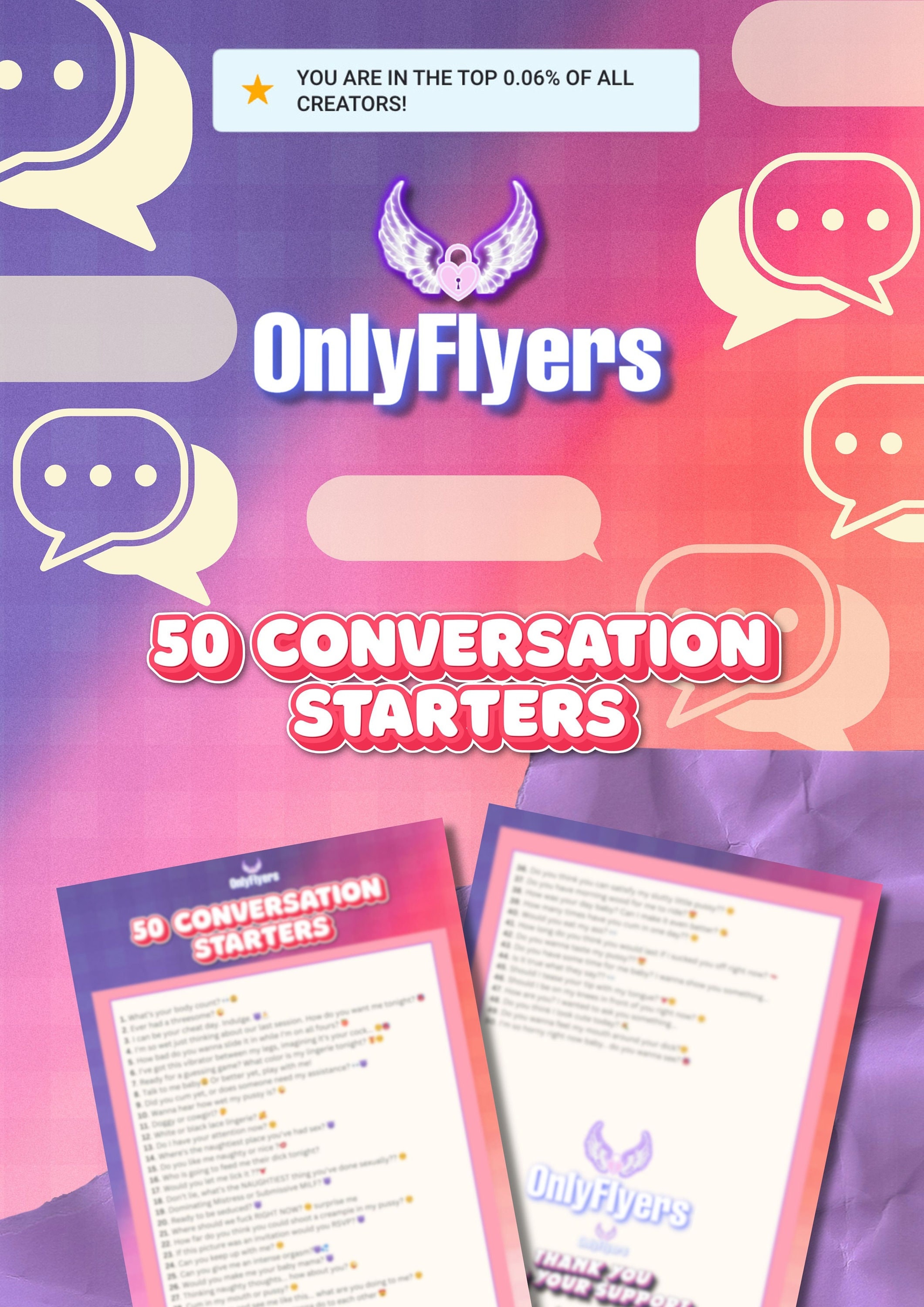 50 CONVERSATION STARTERS - Etsy