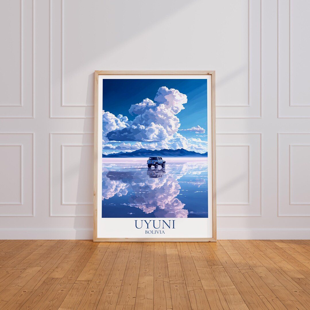 Salar De Uyuni Travel Poster – Bolivia Wall Art | Uyuni Print | Bolivia ...