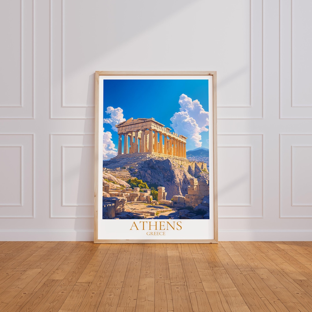 Athens Travel Poster – Greece Wall Art | Athens Print | Athens Vintage ...