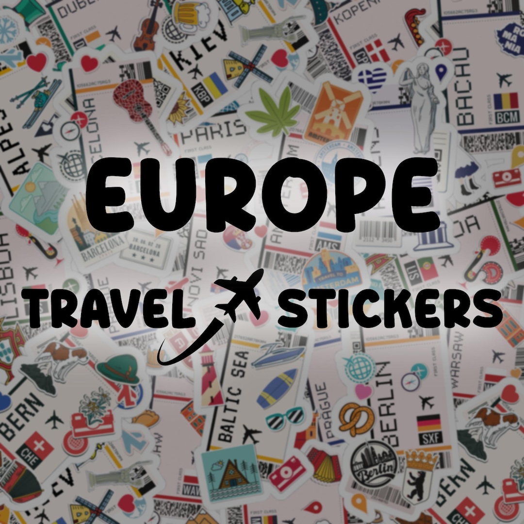 Iconic Cities of Europe – 4” Sticker / Laptop, Bottle, Notebook Decor ...