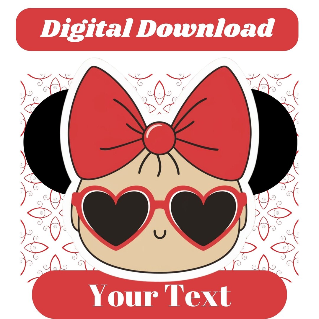 Minnie Mouse Split Monogram Graphics SVG PNG JPG Vector Art Clipart ...