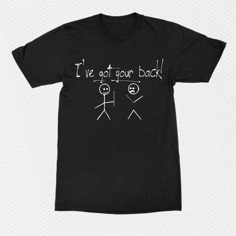 Stick Figure I Got Your Back - Etsy