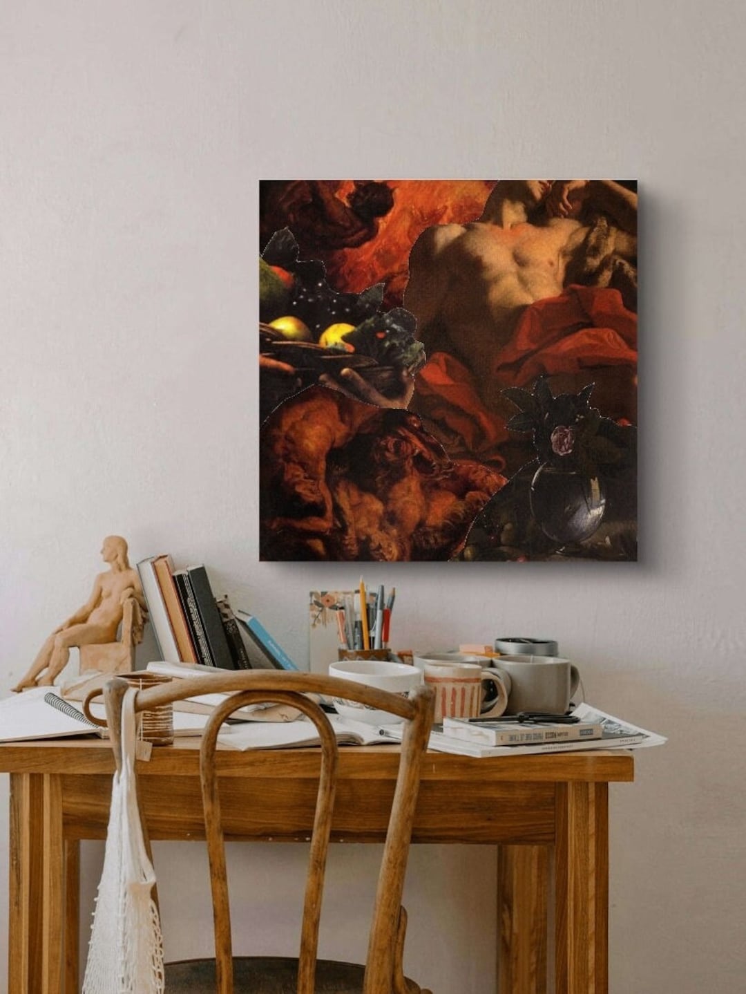 Wrath Vol 1 Collage Print Dantes Inferno, Circles of Hell, Renaissance ...