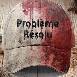 Problem Solved Bloody Baseball Cap - Etsy