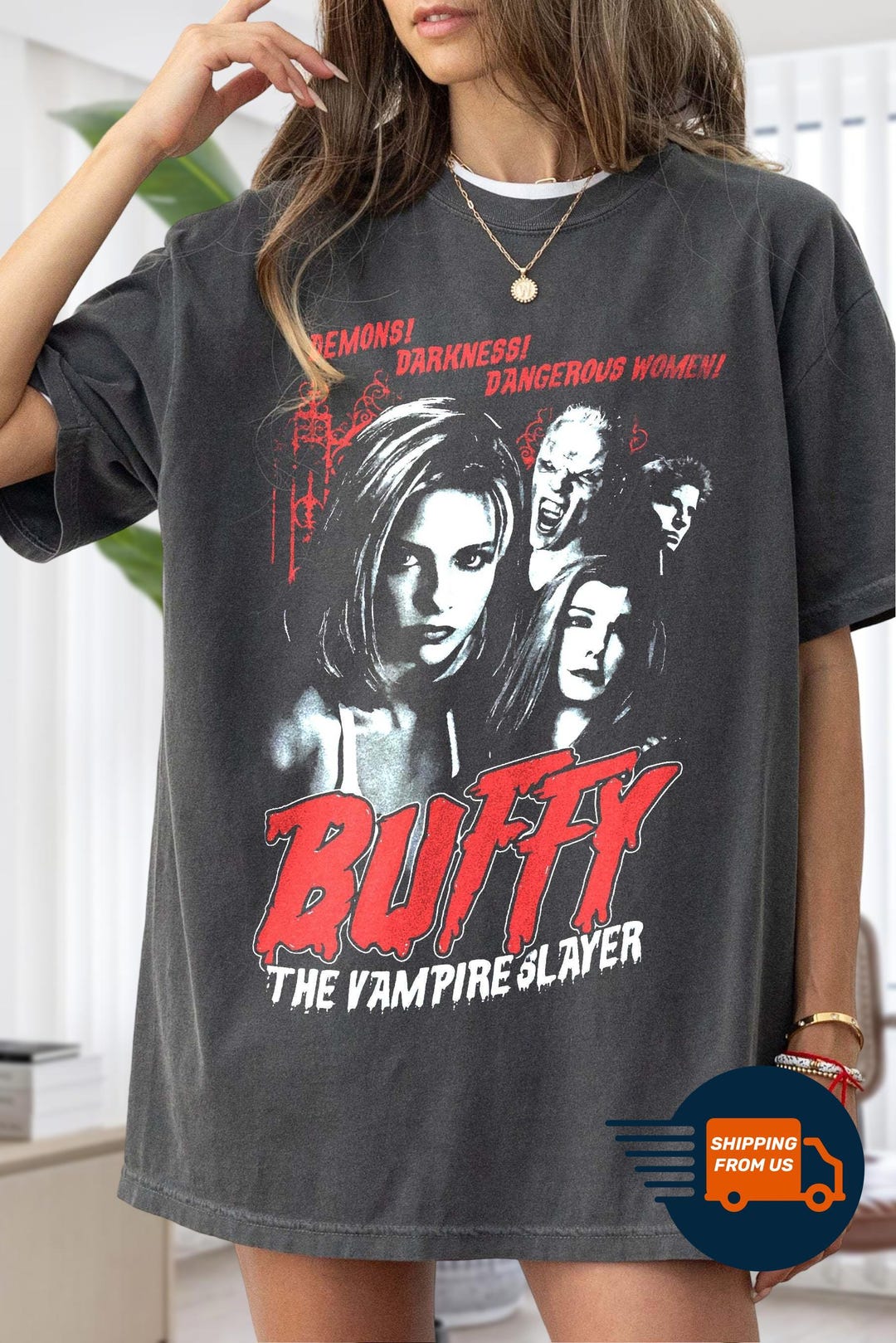 Buffy the Vampire Slayer Comfort Colors Shirt, Horror Movie Tee ...