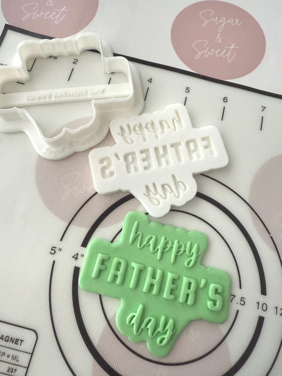 Fathers Day Cursive Cookie Cutter & Debosser Set 75mm - Etsy Australia