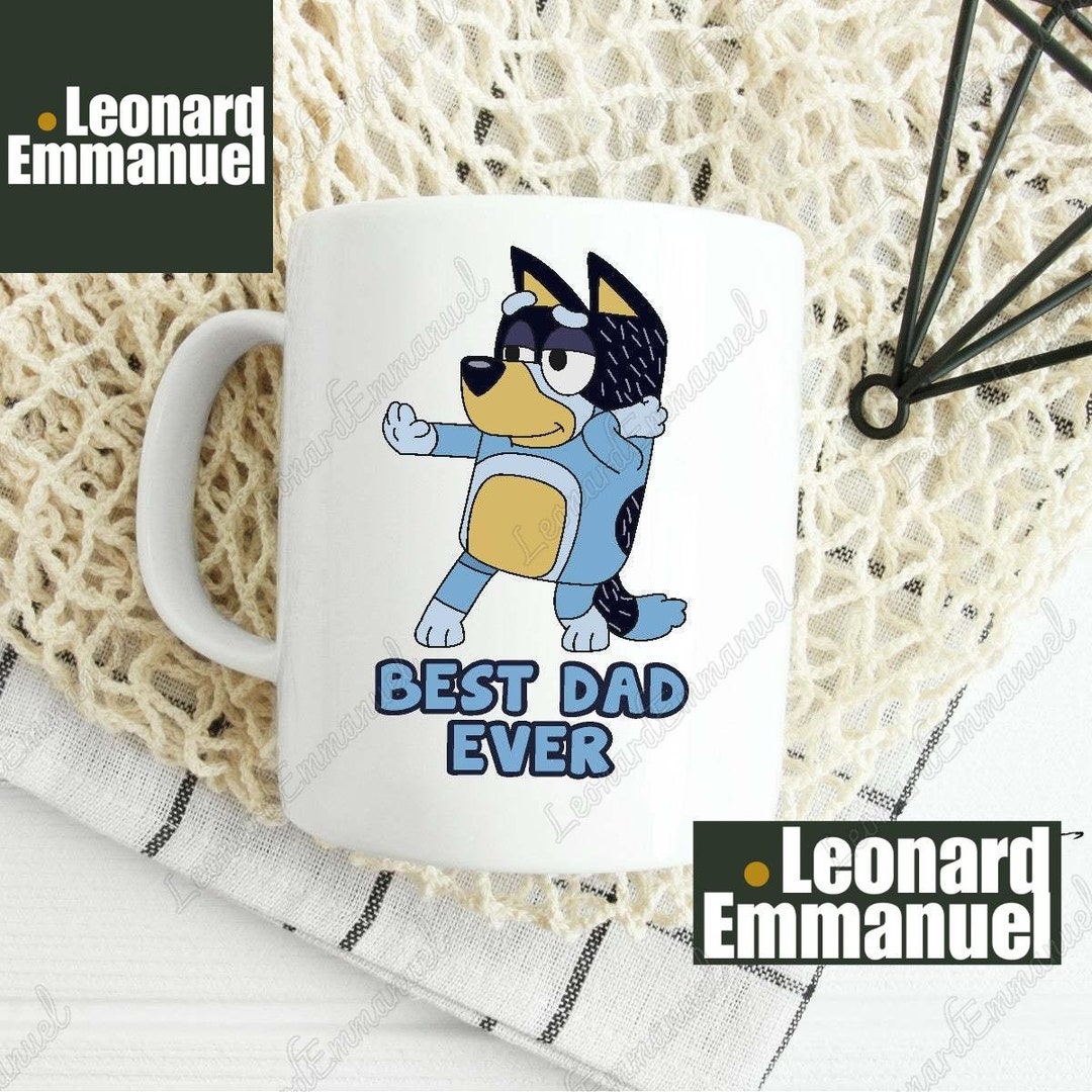 Bluey Dad Mug, Best Dad Ever Ceramic Mug, Bluey Coffee Mug, Bluey Mug ...