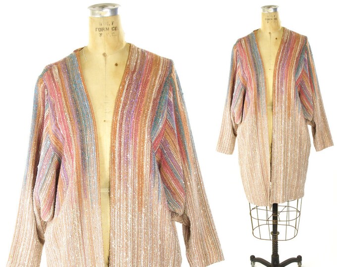 80s Handwoven Duster Jacket Vintage Art to Wear Cardigan Coat Handmade ...