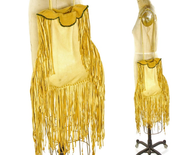 Fringed Buckskin Purse / Vintage Handmade Deer Hide Drawstring - Etsy