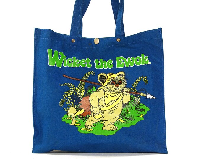80s Wicket the Ewok Tote Bag / Vintage 1980s Star Wars Return - Etsy