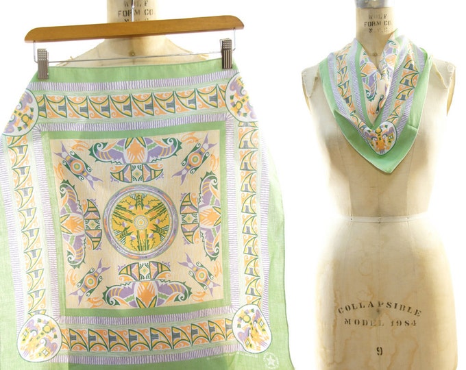 Southwest Bandana or Cotton Scarf With Native American Pattern - Etsy
