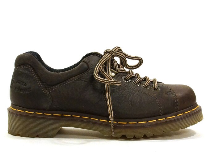 Dr Martens Low Top Boots / Oxfords in Brown Leather / Women's Size 8 - Etsy