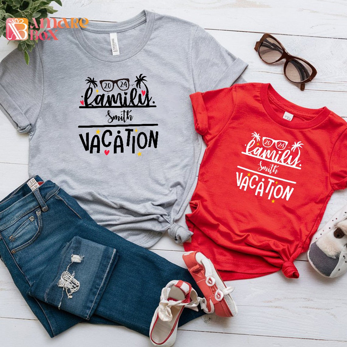 Amare Box Custom Vacation Shirts, Family Vacation Tee, Family Trip Tee ...