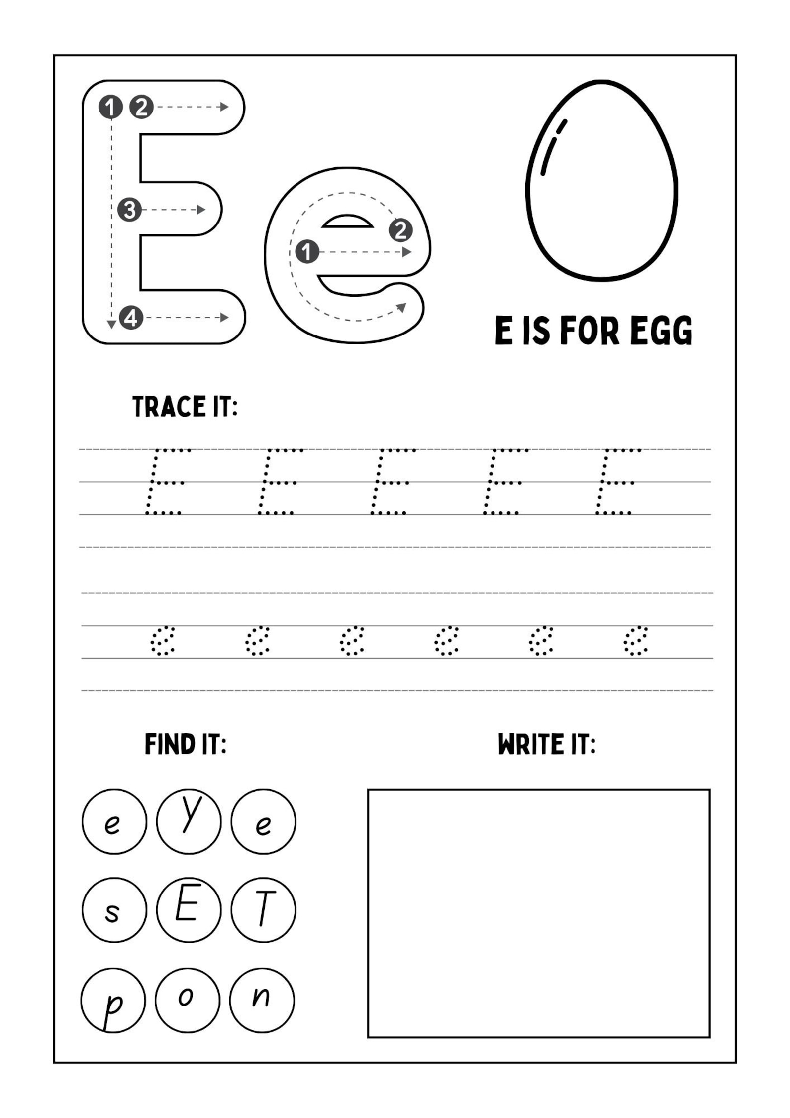 Alphabet Worksheets All 26 Letter A to Z Printable Digital Product - Etsy