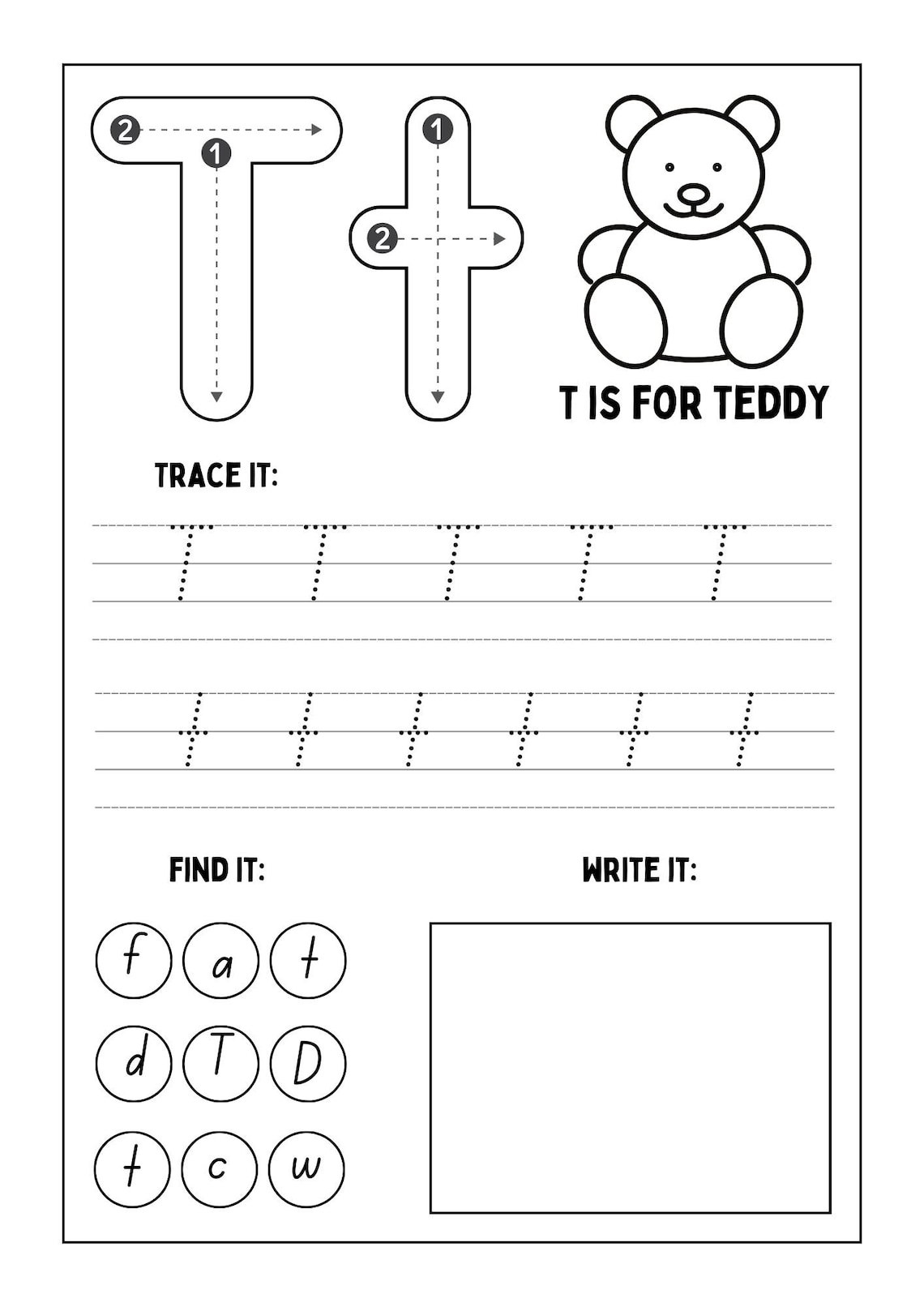 Alphabet Worksheets All 26 Letter A to Z Printable Digital Product - Etsy