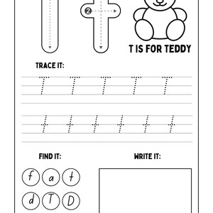 Alphabet Worksheets All 26 Letter A to Z Printable Digital Product - Etsy