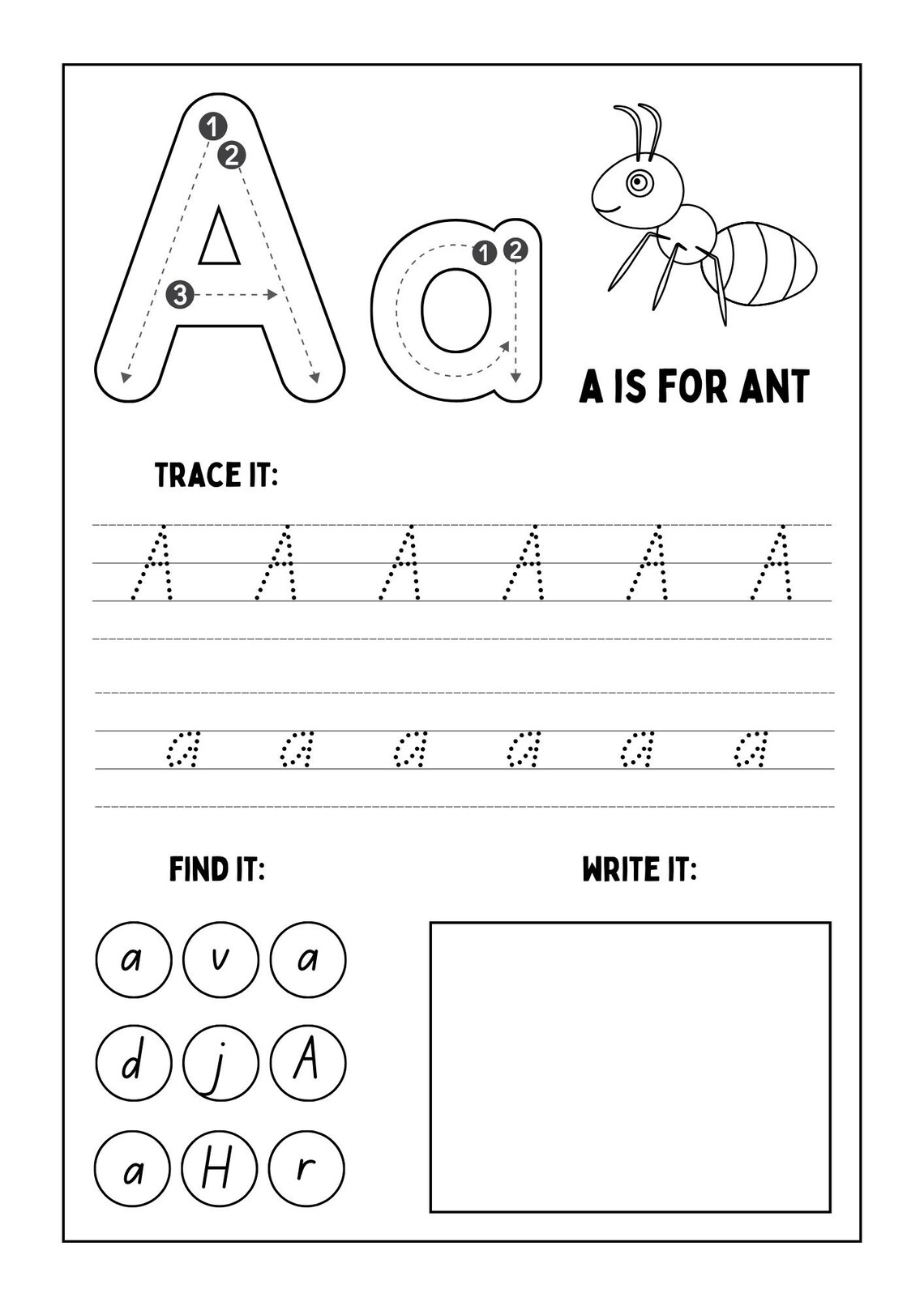 Alphabet Worksheets All 26 Letter A to Z Printable Digital Product - Etsy