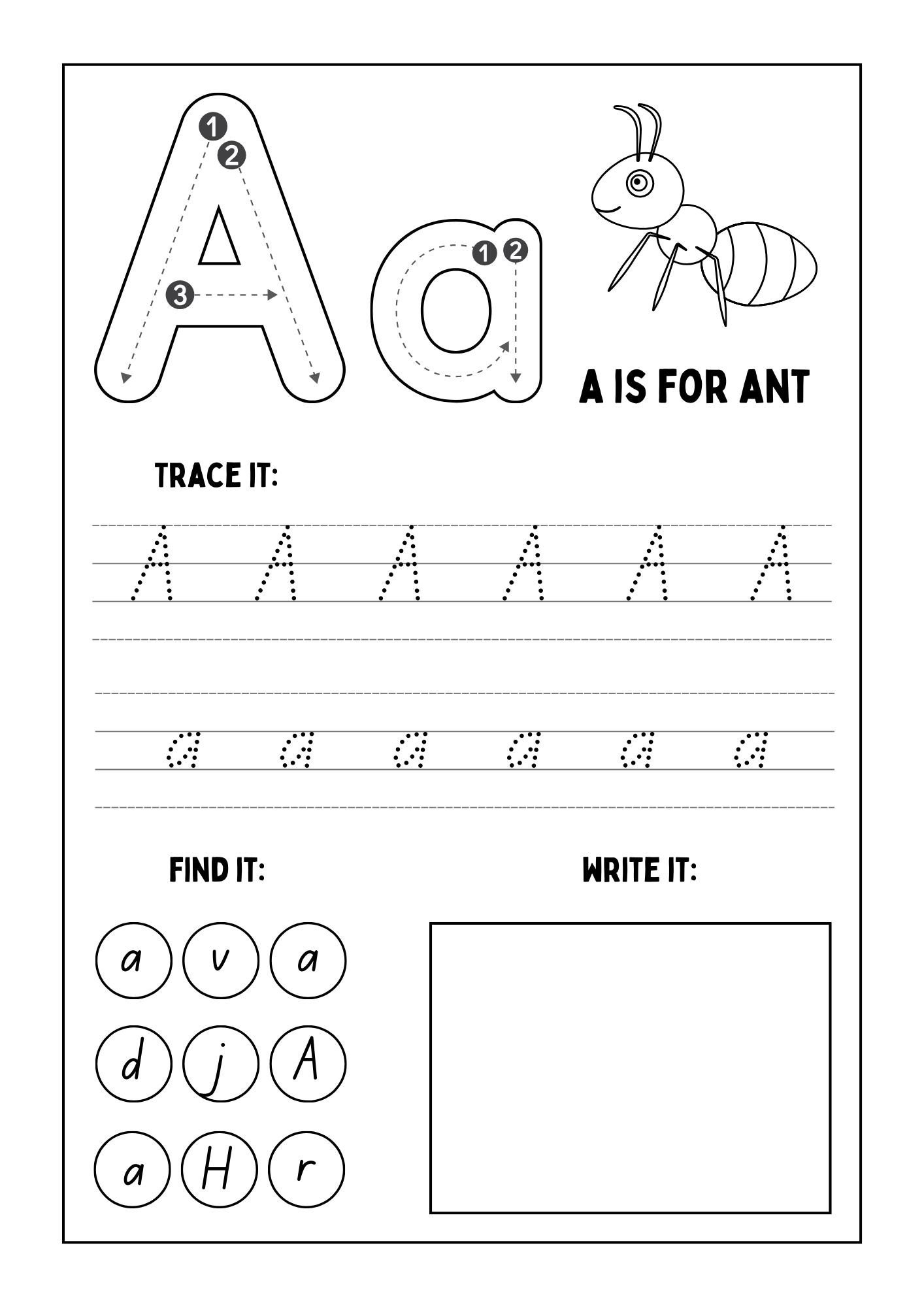 Alphabet Worksheets All 26 Letter A to Z Printable Digital Product - Etsy