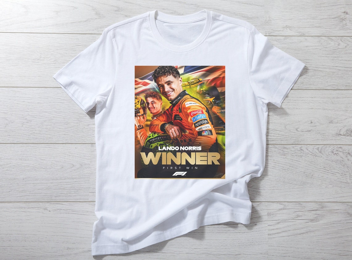 Lando Norris Miami Grand Prix Win Cartoon Graphic Shirt, Lando Norris ...