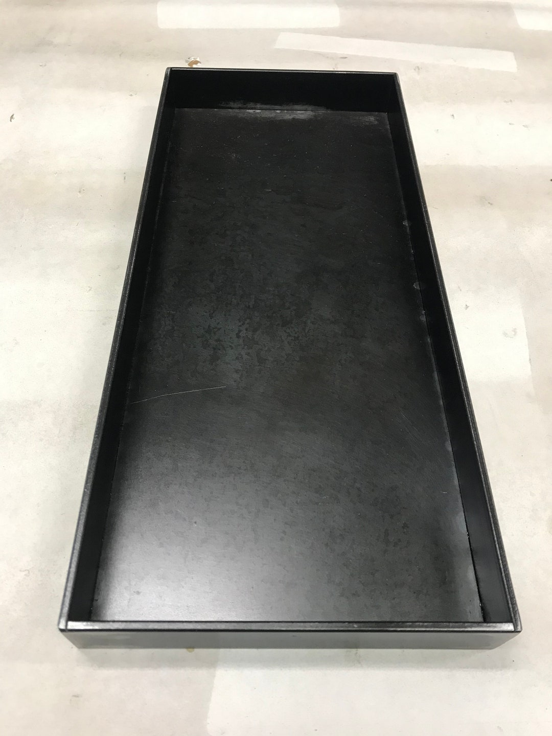 STEEL TRAY, RECTANGULAR Steel Tray for Countertop, Large Serving Tray ...