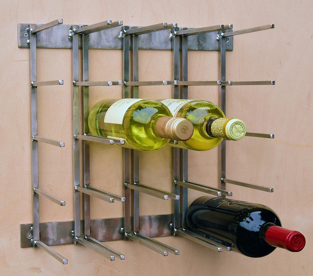Steel Wine Rack, Modern Wine Rack, Stainless Steel Industrial Wine Rack ...