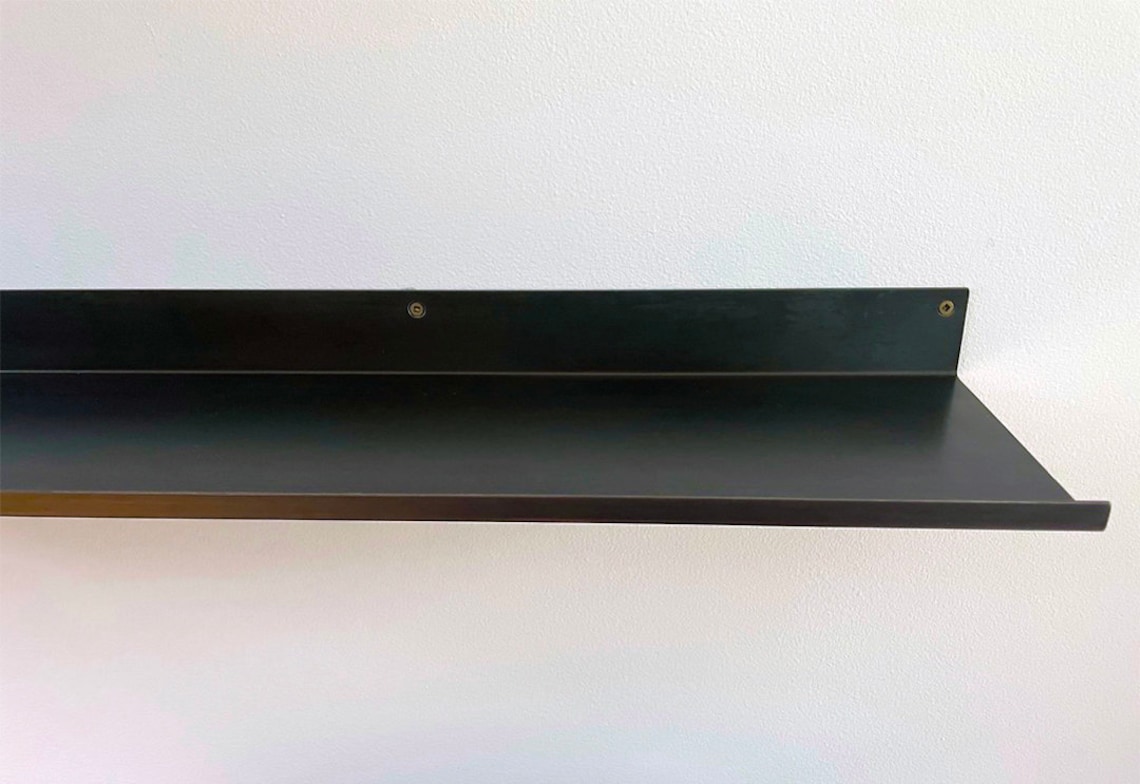 STEEL FLOATING SHELF Custom Bent Metal Kitchen Shelves & | Etsy