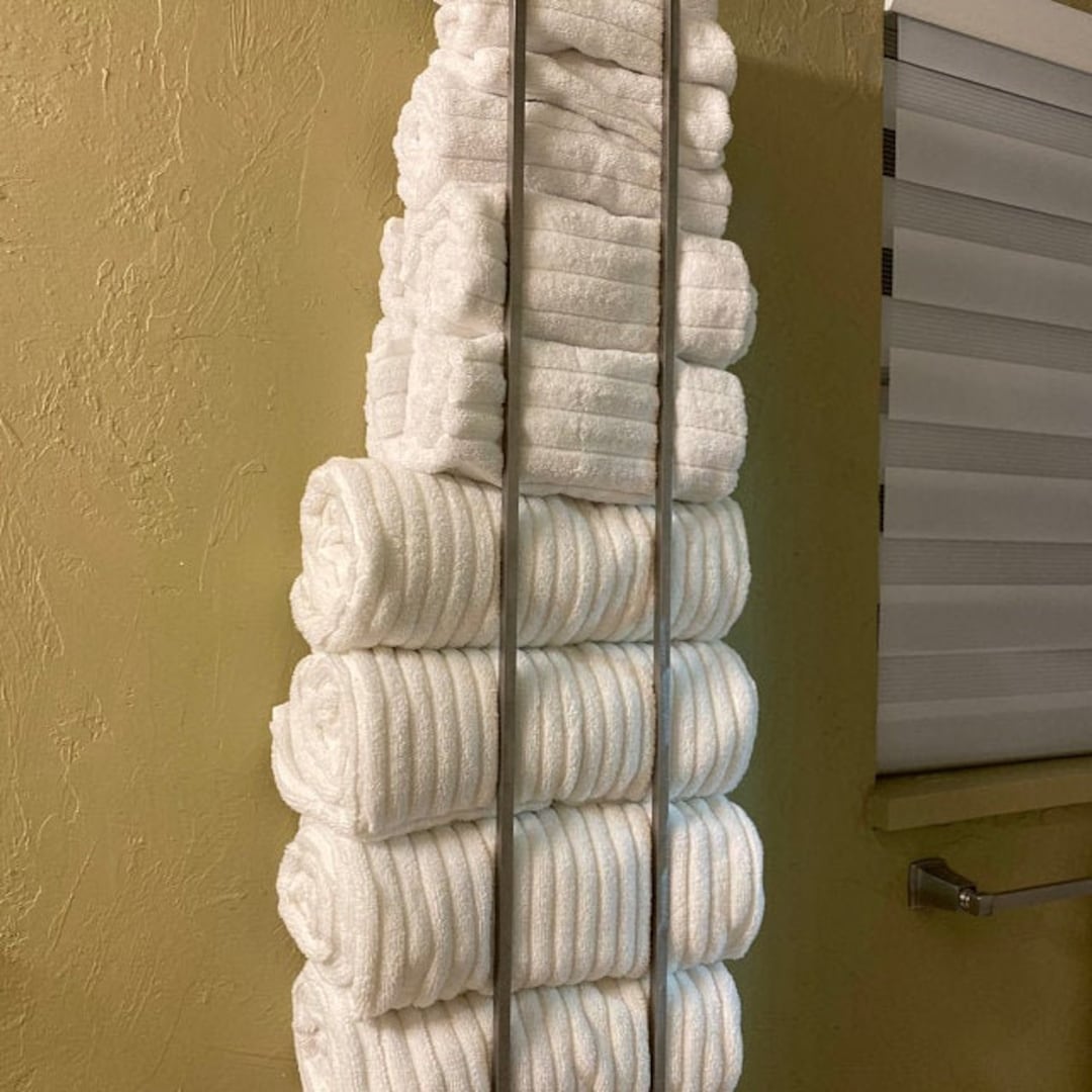 Vertical Steel Towel Rack #4 , Steel Wall Towel Holder, Vertical Towel ...