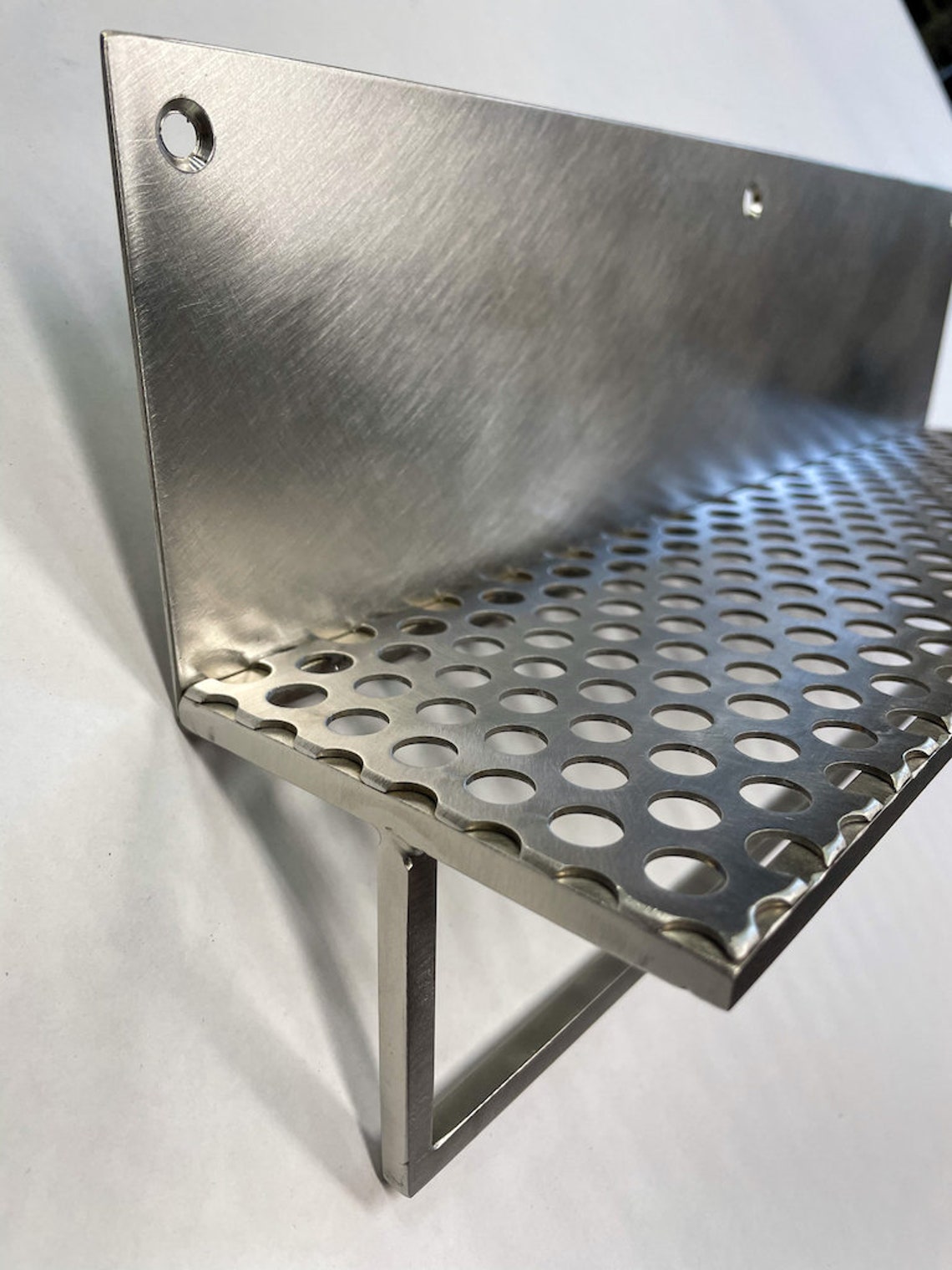 STEEL SHOWER SHELF Modern Stainless Steel Shelf Minimal and | Etsy