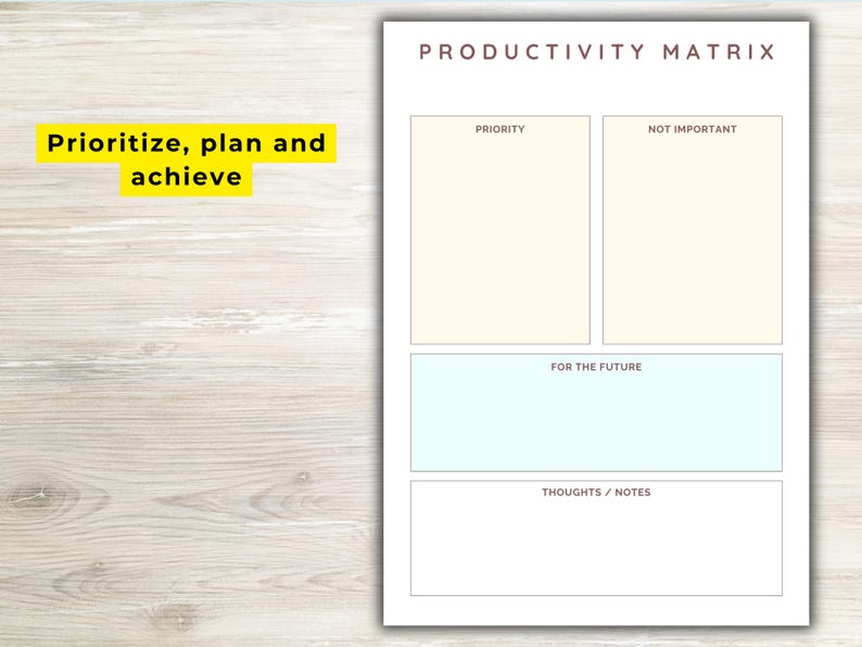 ADHD Weekly Planner | Printable Weekly Schedule | Task Prioritization ...