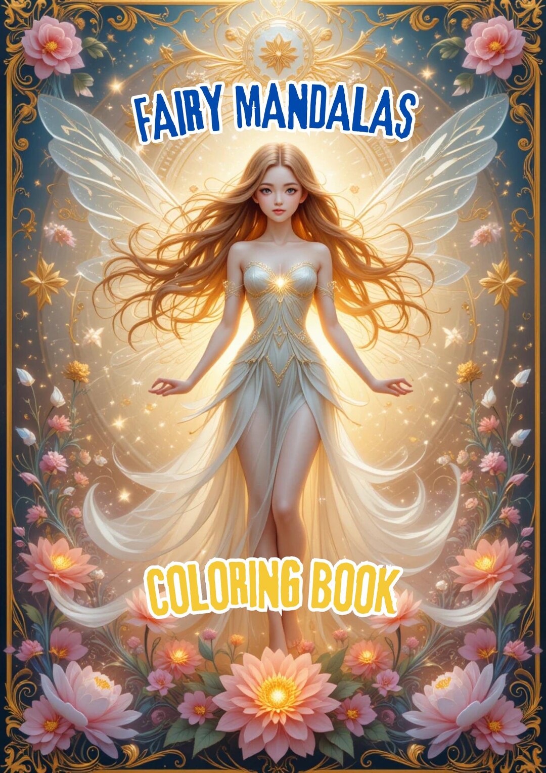 Coloring Book of Lovely Fairy Mandalas I Printable Coloring Sheet I ...