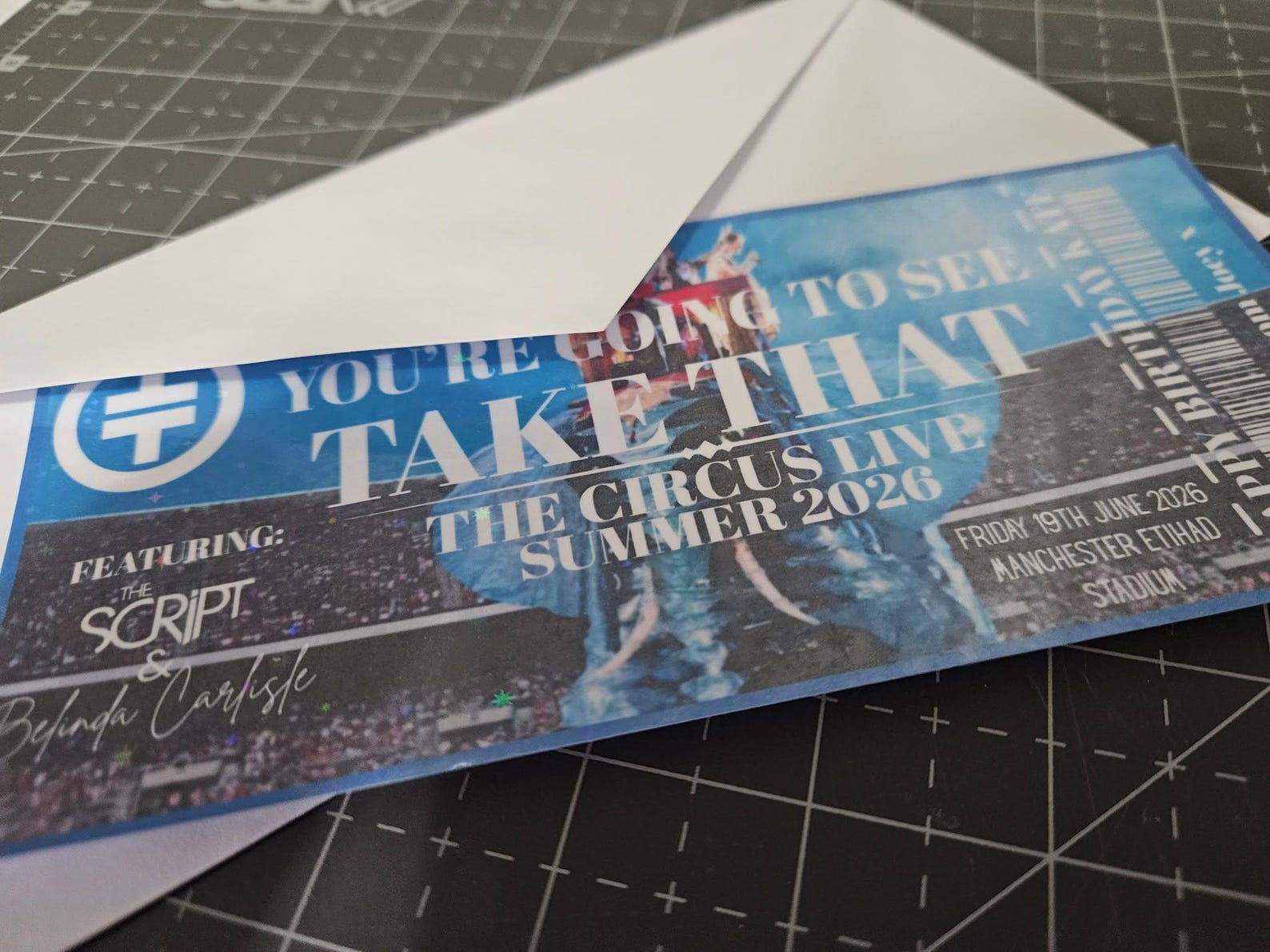 Personalised Ticket, Take That, Concert Ticket, Event Ticket, Take That ...