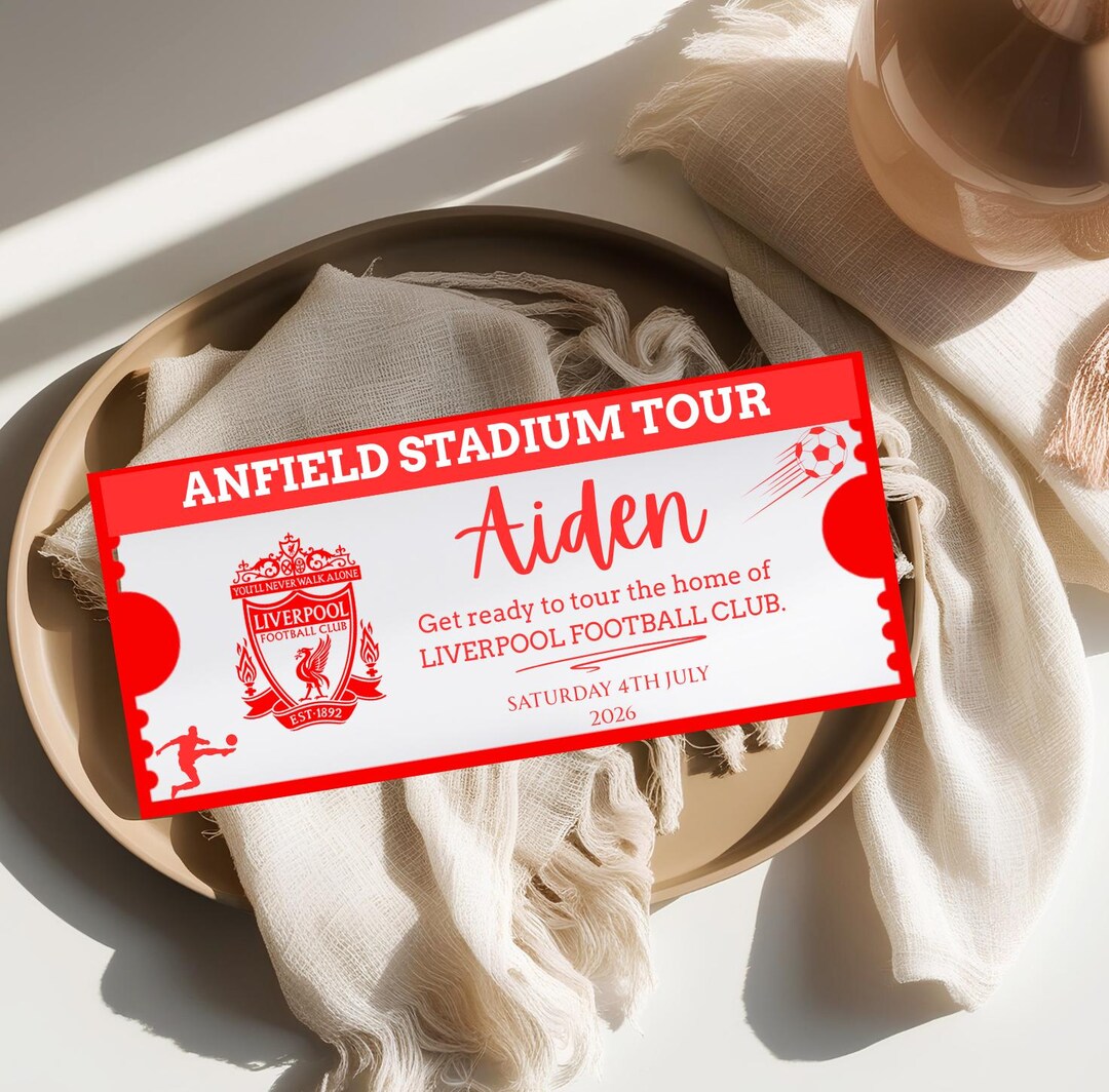 Football Stadium Tour Ticket, Liverpool, Anfield Stadium Ticket, Event ...