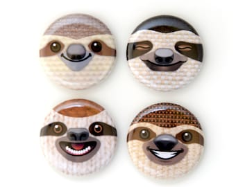 Sloth Button | Etsy