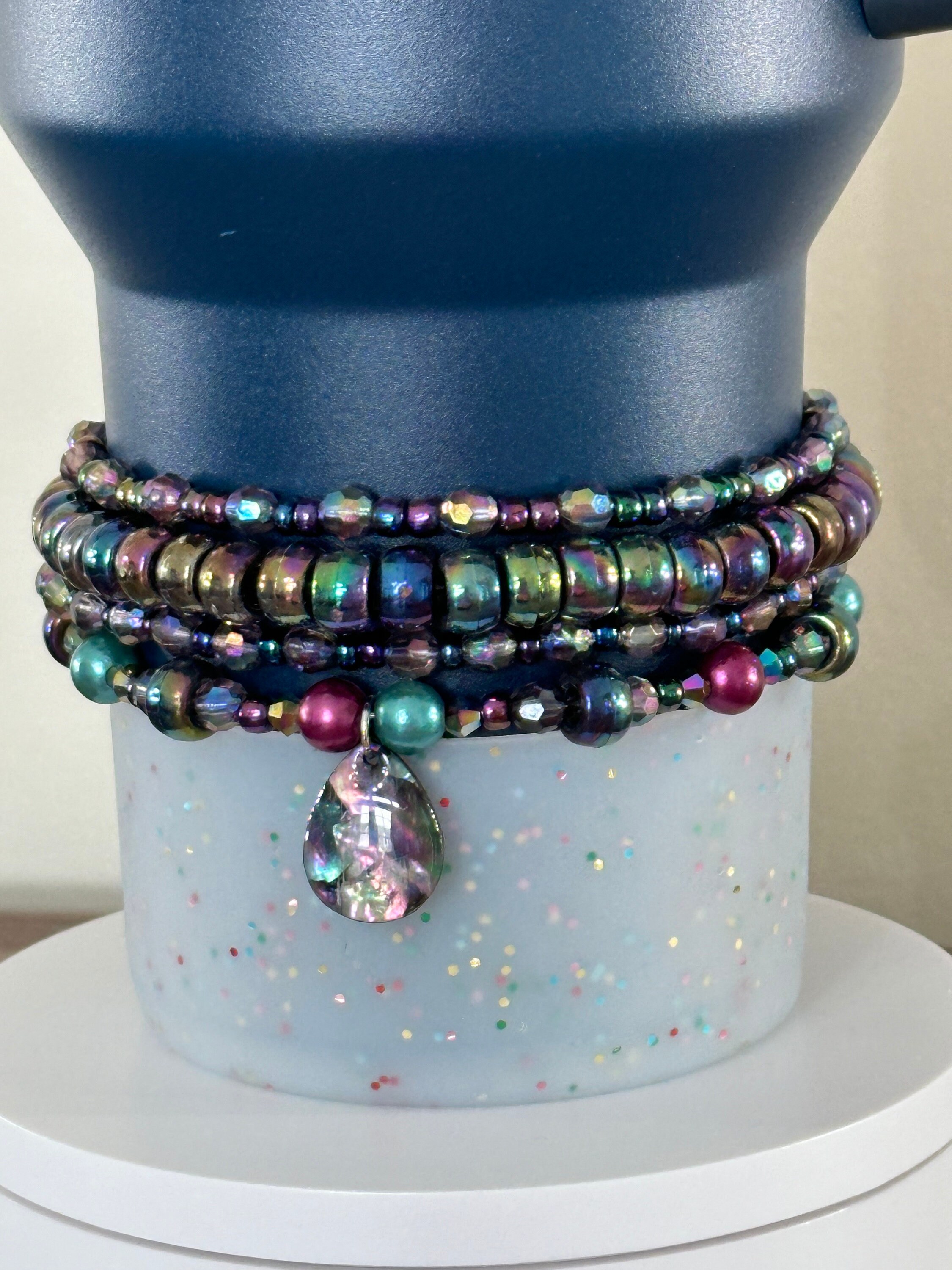 The Everything Stack Tumbler Stacking Bracelets Charm Bracelets - Etsy