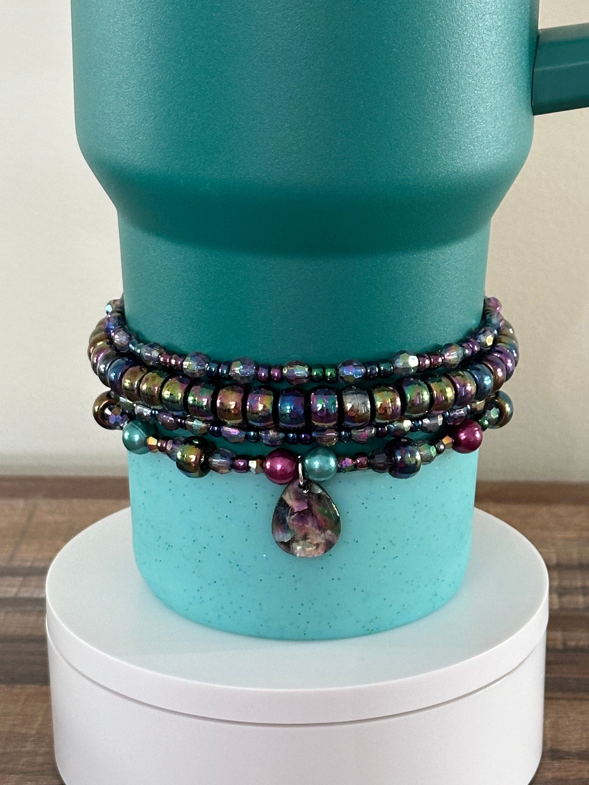 The Everything Stack Tumbler Stacking Bracelets Charm Bracelets - Etsy