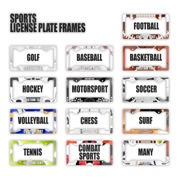 License Plate Frames - Etsy