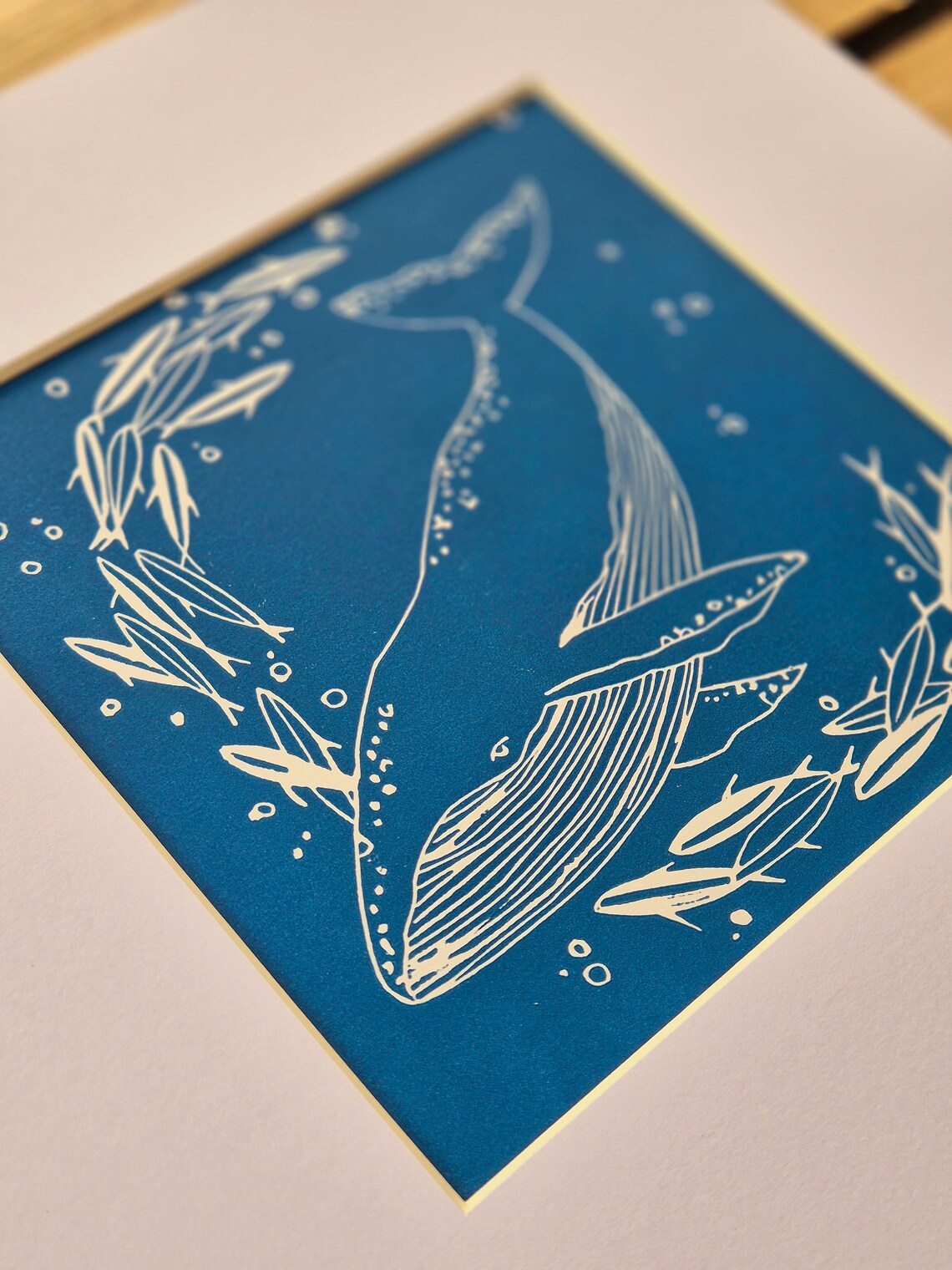 Original Lino Cut Print,sea Art,ocean Print,seaside Art,boho Gift ...