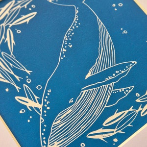 Original Lino Cut Print,sea Art,ocean Print,seaside Art,boho Gift ...