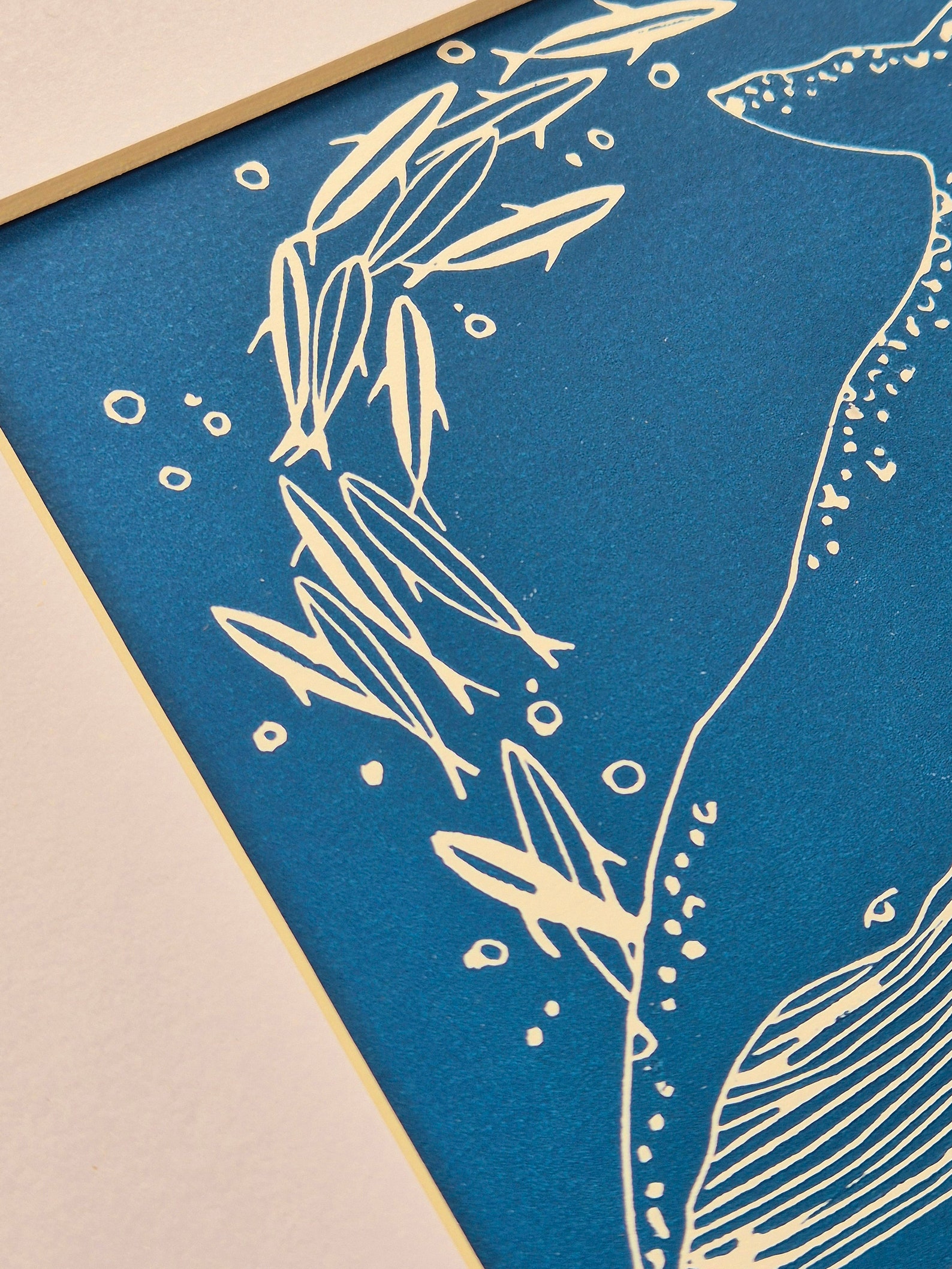 Original Lino Cut Print,sea Art,ocean Print,seaside Art,boho Gift ...