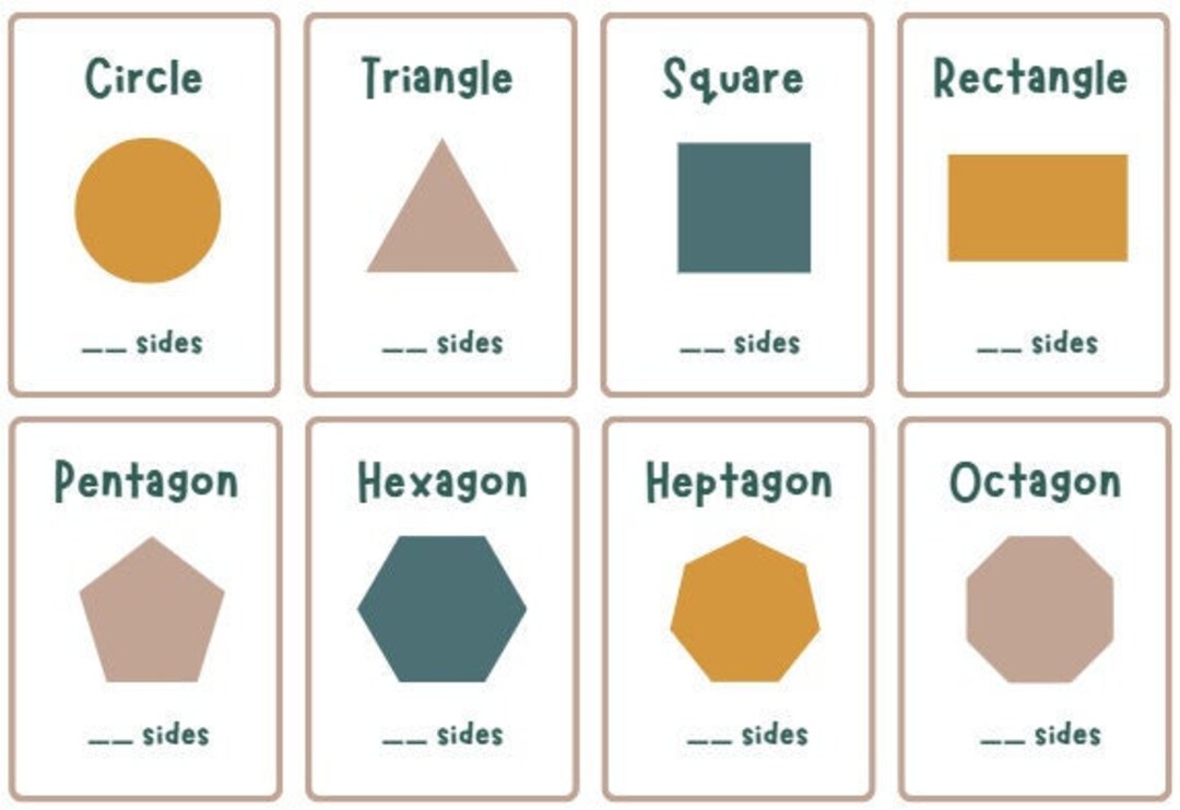 2D Shapes Quiz Quiz Trade (kagan Strategy) Flashcards - Etsy