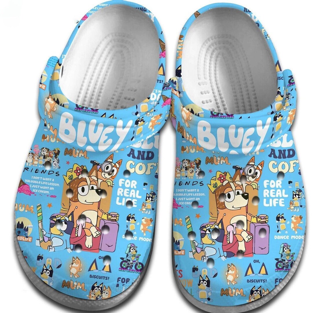 Personalized Bluey Family Birthday Clog Shoes, Clogs Shoes for Men ...