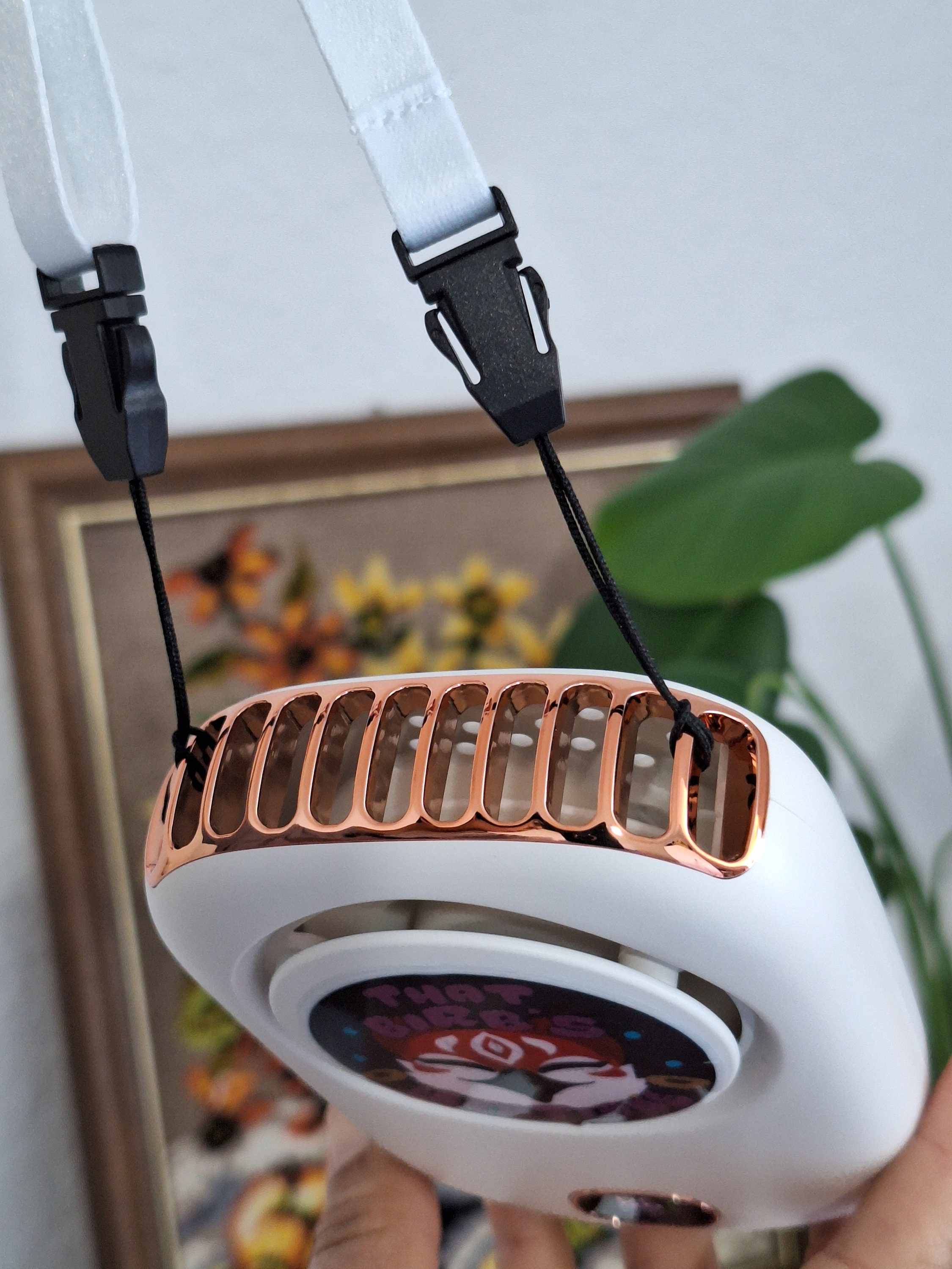 Fursuit Hanging Neck Fan With Custom Sticker USB Rechagable With 3 ...