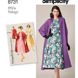 Uncut Simplicity Sewing Pattern 0224 10152 8731 Misses' Vintage Dress ...