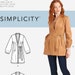 Uncut Simplicity Sewing Pattern 10426 9059, Asymmetric, Dropped Sleeve ...