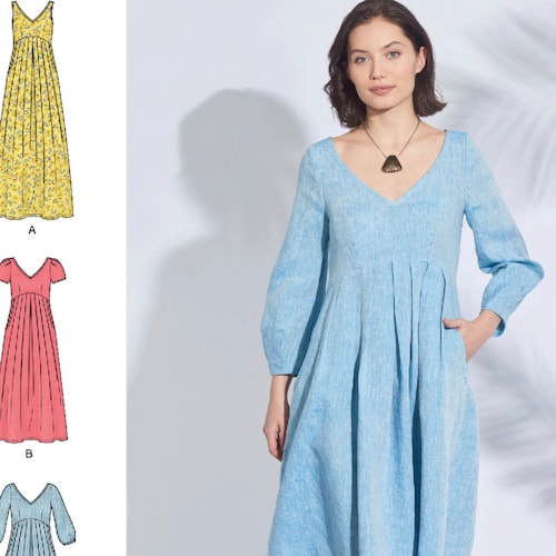 Uncut Simplicity Sewing Pattern 9140 10599 Misses Dress | Etsy