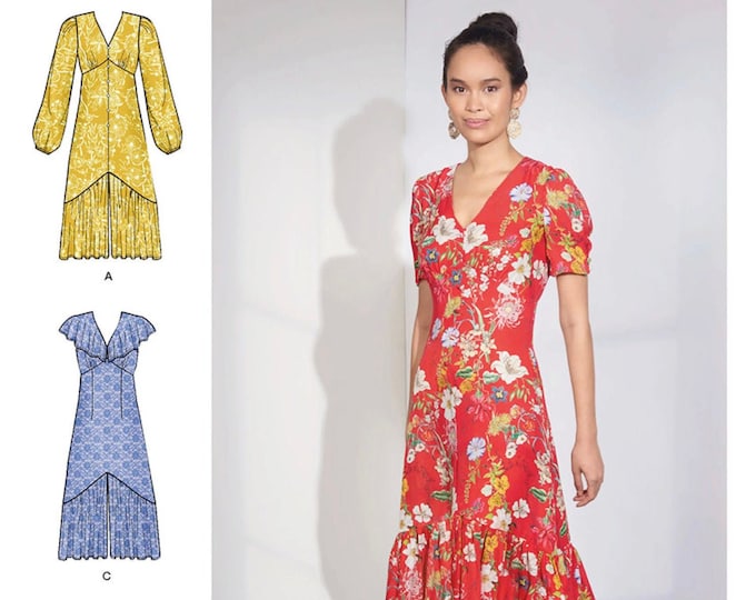 Uncut Simplicity Sewing Pattern 10117 8875 Misses' Dresses Size: 6-14 ...