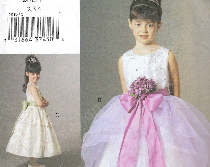 Uncut Vogue Sewing Pattern 7819 Sewing Pattern Childs Dress Pattern ...